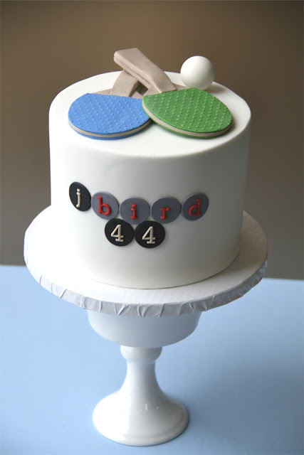 Sweet cake design: ping pong birthday cake
