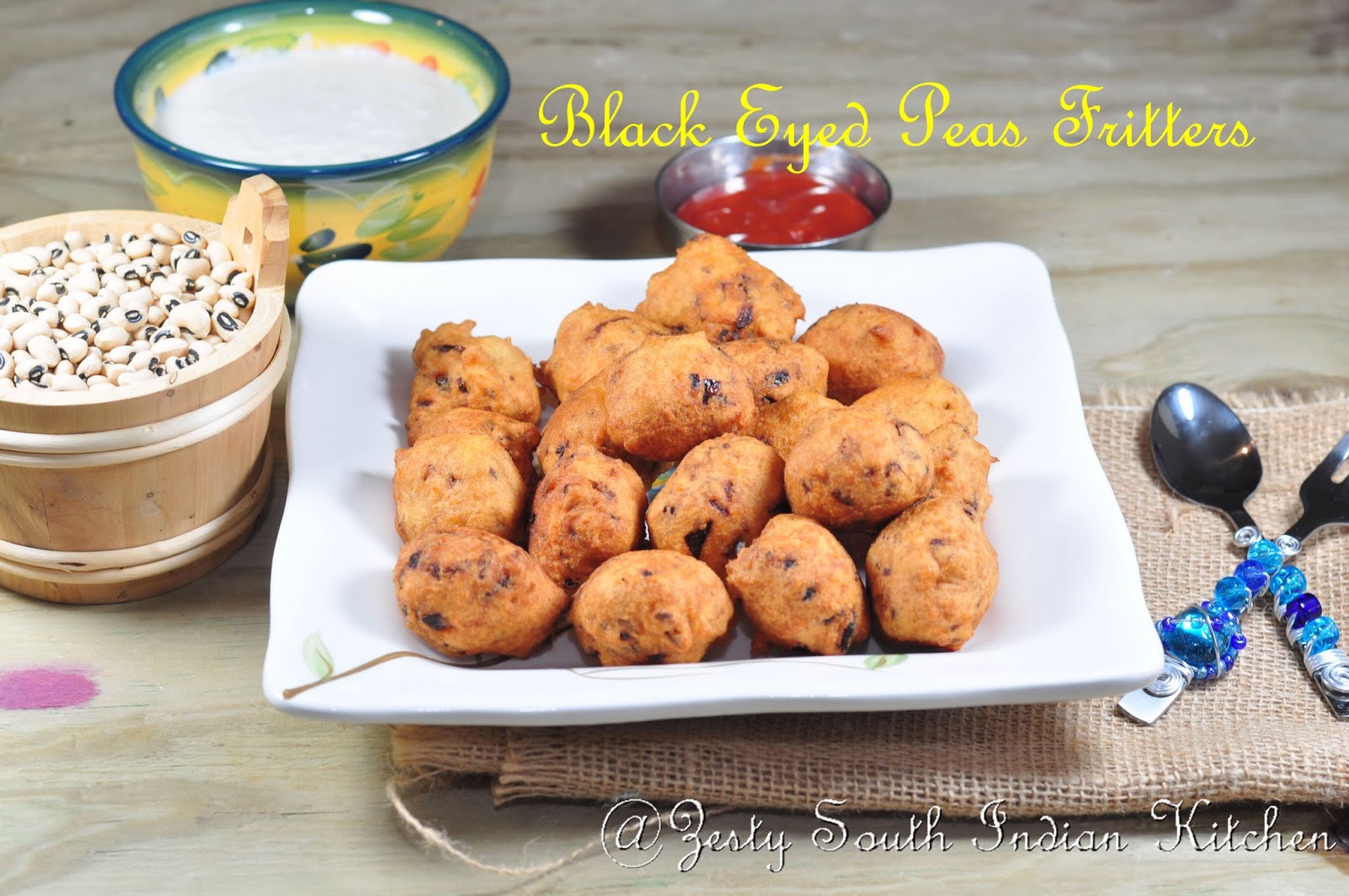 Black Eyed Peas Fritters/ Akara/Accara - Zesty South Indian Kitchen