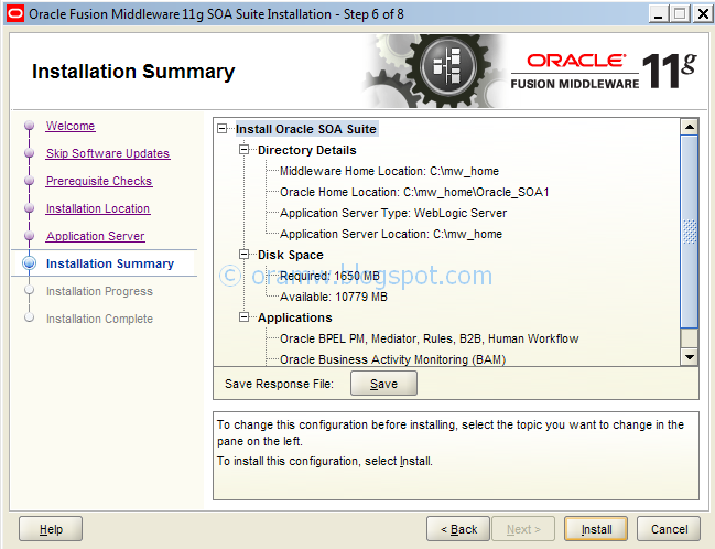 Installing Oracle Soa Suite 11g 11 1 1 7 Oracle Middleware