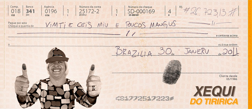 De Tudo Imagens: Brincadeiras com Cheque