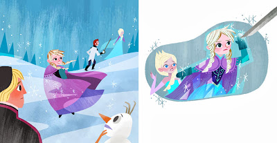 joey art: Disney Frozen picture book illustrations