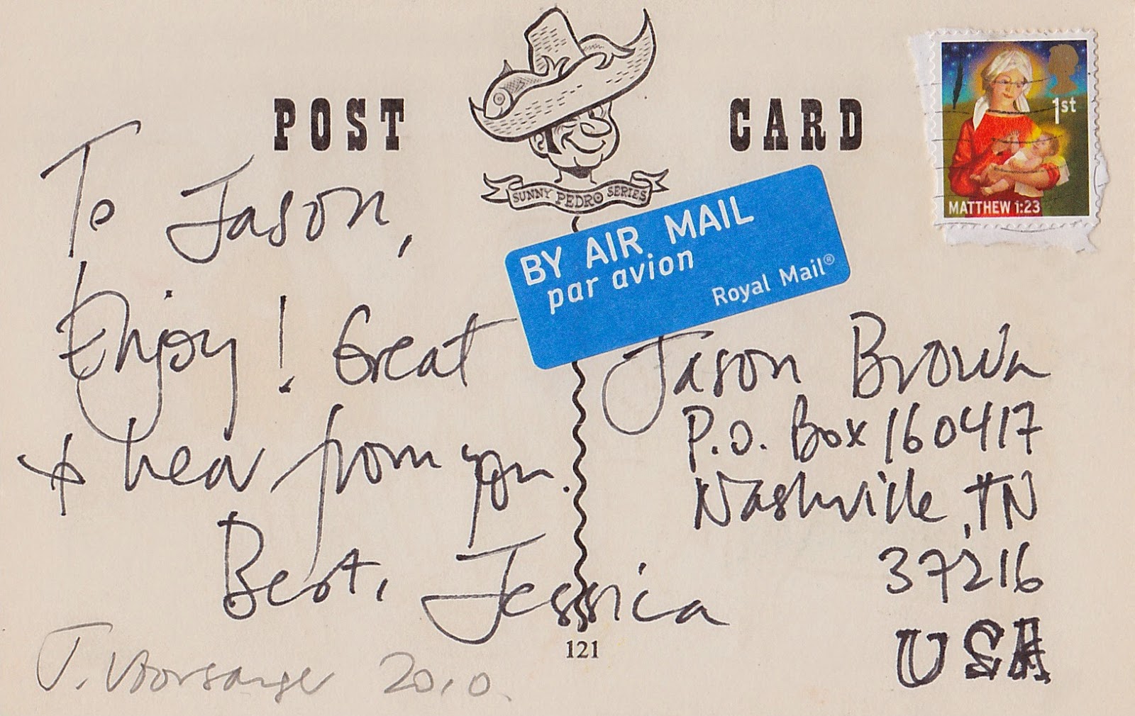 Reinvention : A Mail Art Project: PAGE 12 : Jessica Voorsanger, Dorian ...