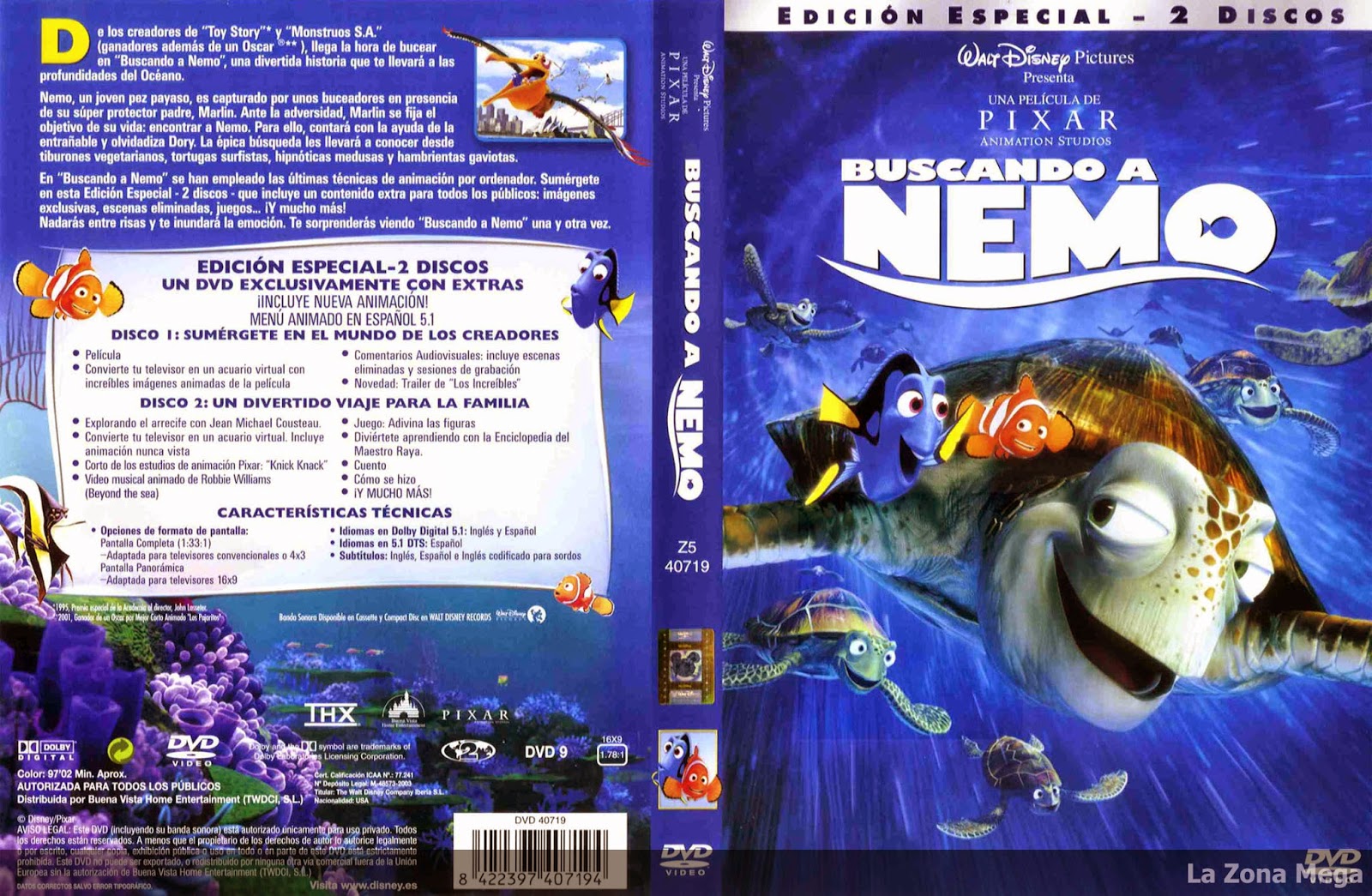 Buscando A Nemo [DVDRip] [Latino] MEGA | La Zona Mega