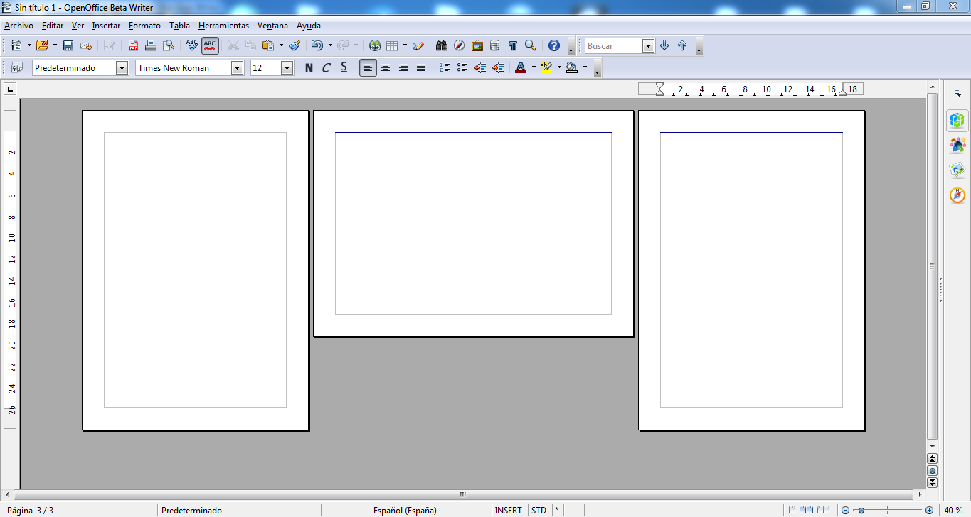 Hoja horizontal entre hojas verticales OpenOffice ~ Linux. informático ...