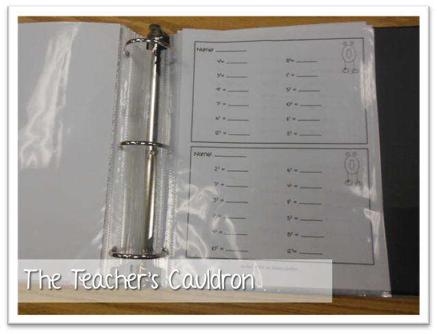 How binders and page protectors help me with math - Teacher by the Beach