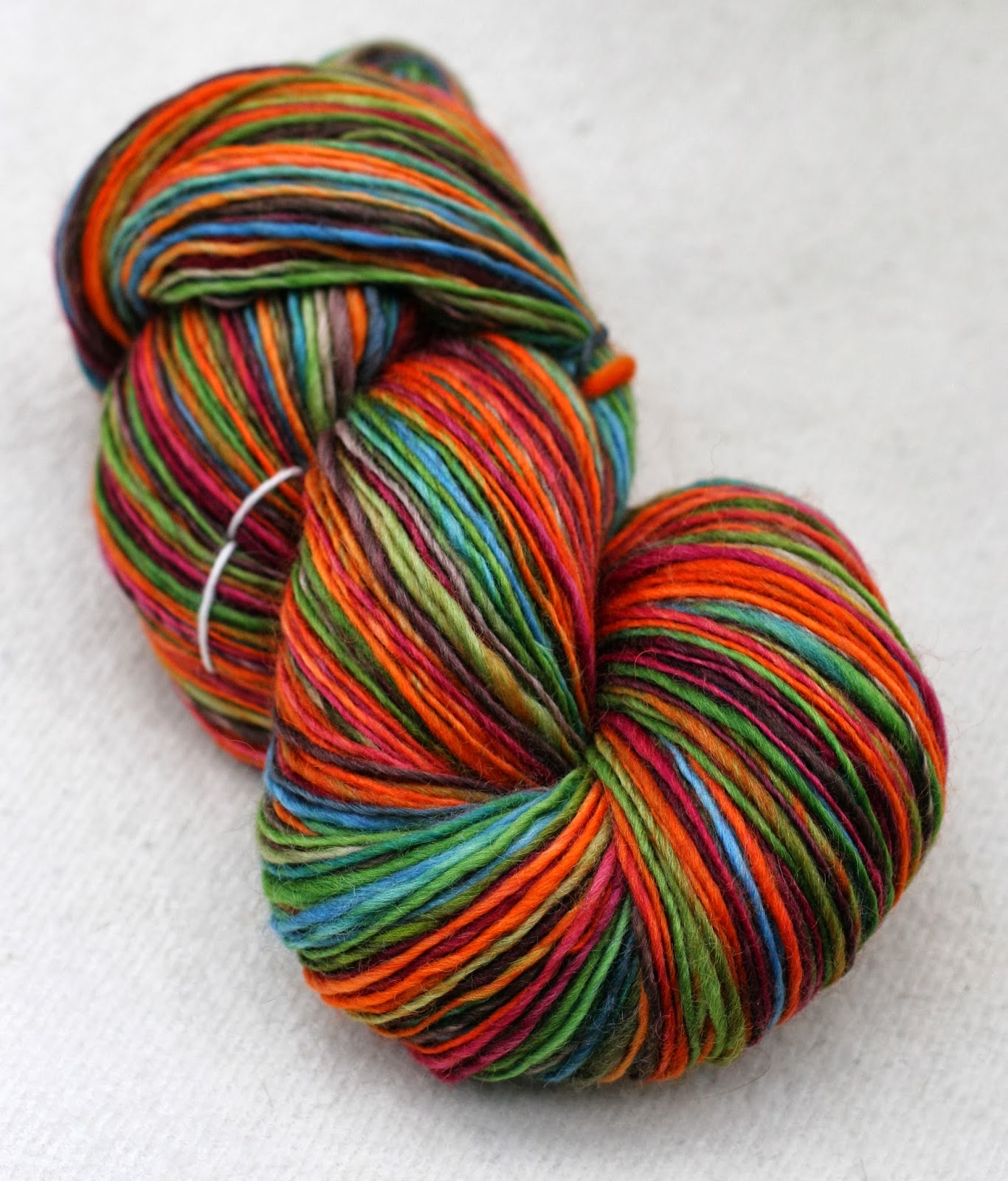 lavendelblau: Das schöne Bluefaced Leicester-Garn