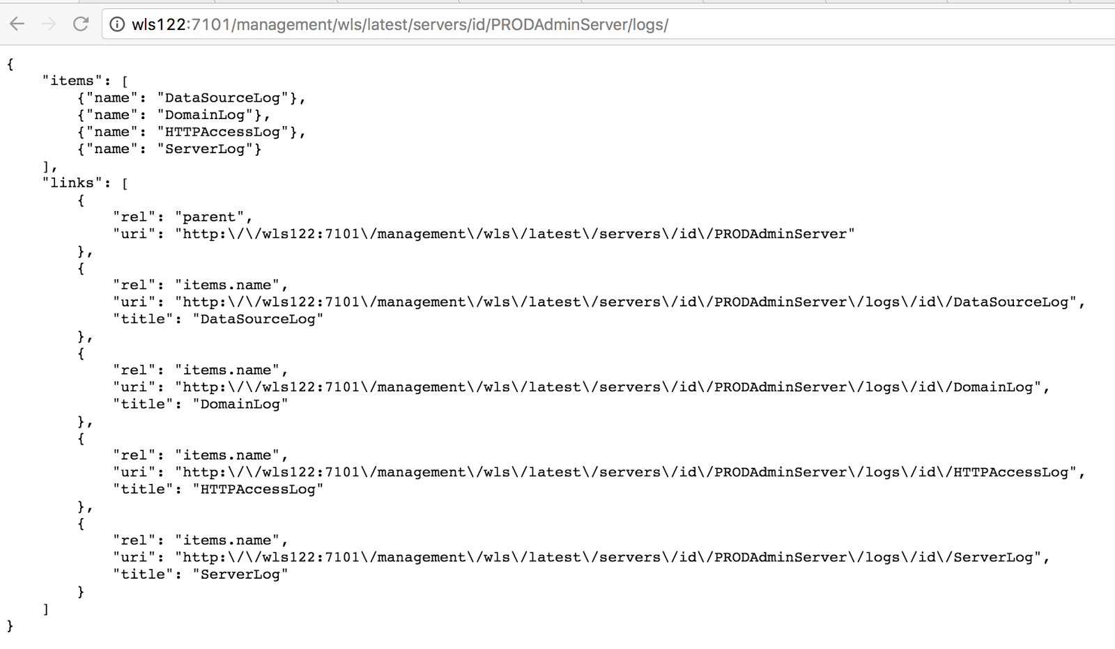 Accessing Weblogic Server Logfiles Via Restful Management Services ~ Dirk Nachbar This Blog Is