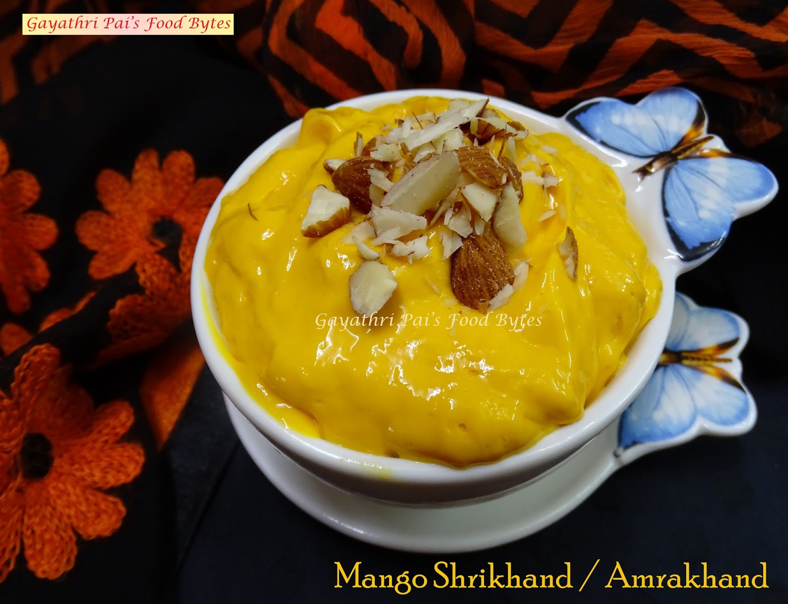 Gayathri Pai's Food Bytes: Mango Shrikhand / Amrakhand.