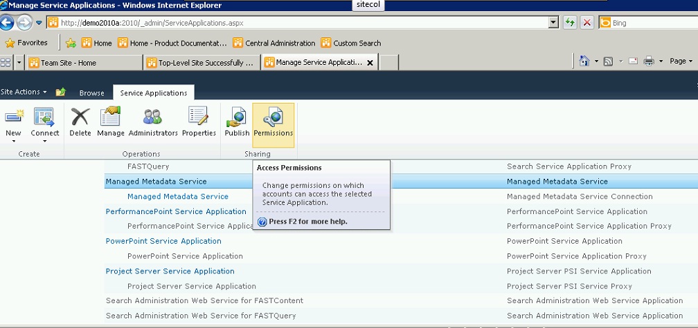 Sharepoint Knowledge share: Configuring Content type hub in SharePoint ...