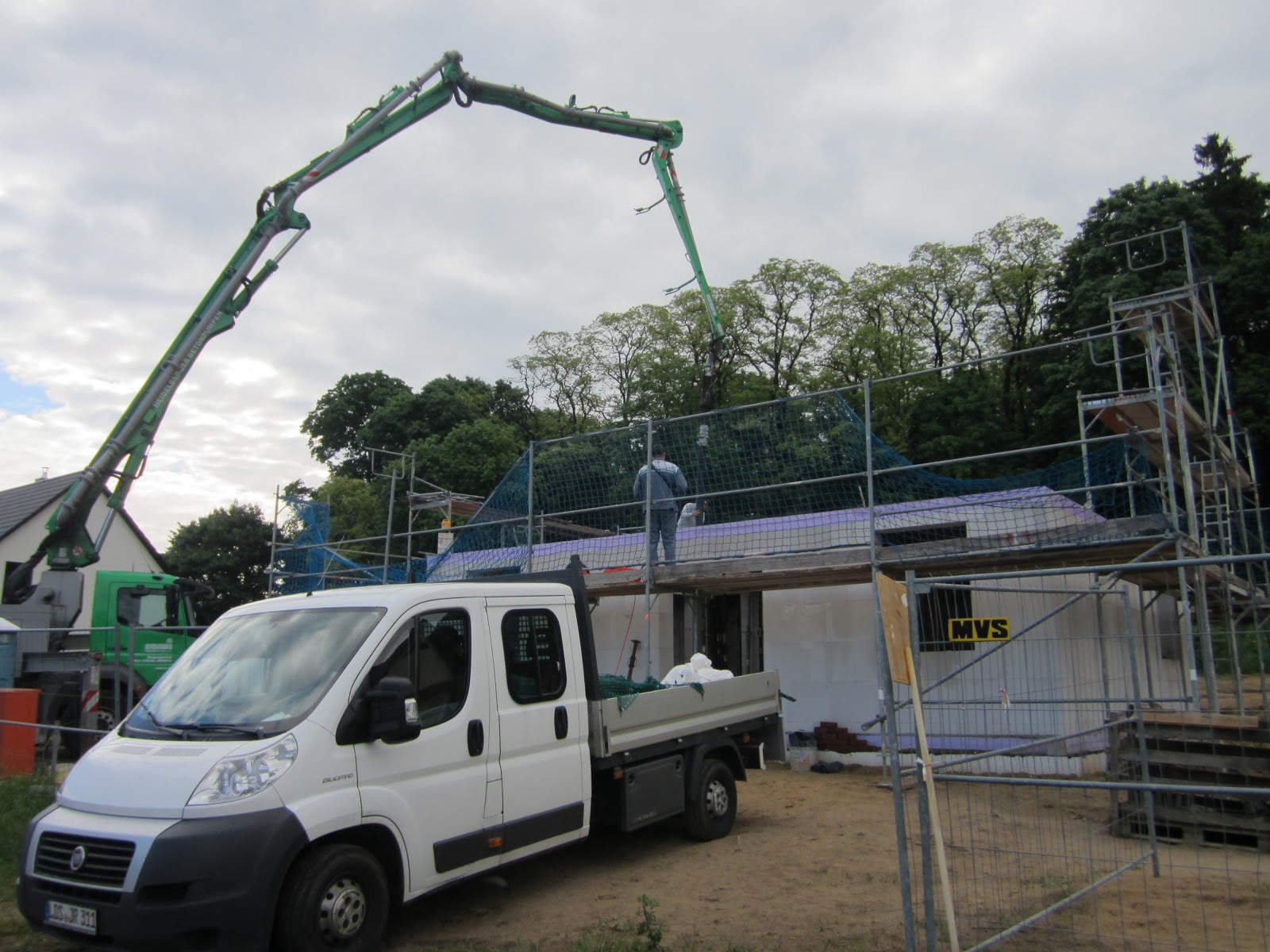 Unser Traum vom Haus : Betondecke gießen