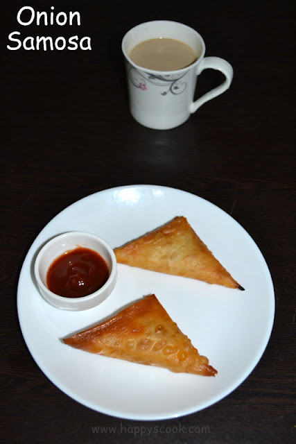 Onion Samosa Recipe | Crispy Onion Samosa | South Indian Onion Samosa ...