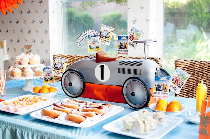 Kara's Party Ideas Indy-500 Race Car 1st Birthday Party | Kara's Party ...