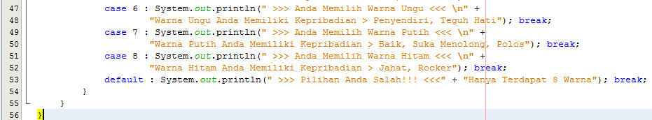 PBO JB 3 Penyeleksian If, If-Else dan Switch ~ Syahril Phantom
