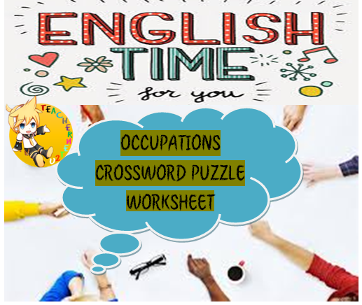 OCCUPATIONS CROSSWORD PUZZLE WORKSHEET