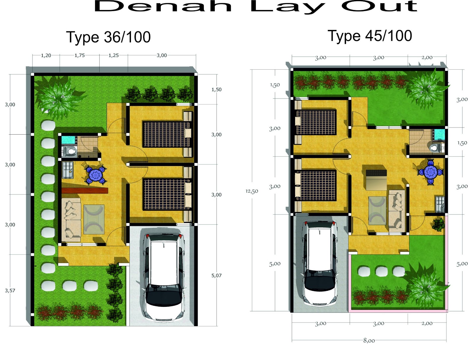 Desaign Denah Rumah Cluster ~ Ndalem Yudhistira Slawi