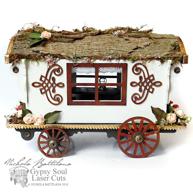 Pixie Hill: Woodsy Gypsy Wagon with Walk Through for Gypsy Soul Laser Cuts