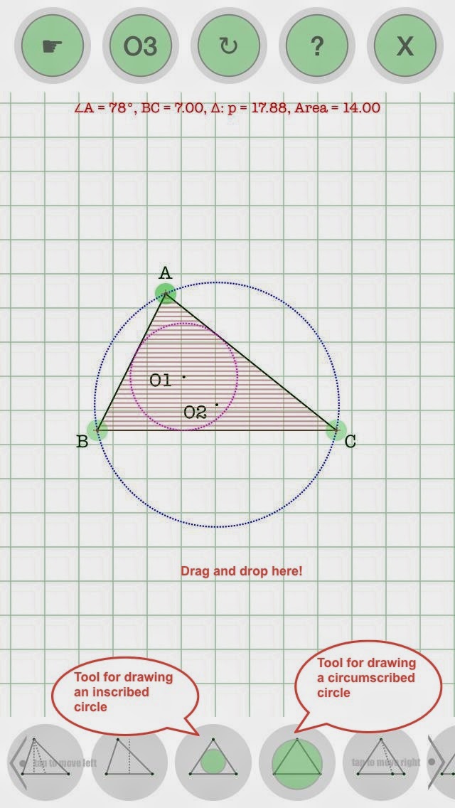 Maths: Geometry, Functions and Graphs: How to draw an inscribed and a ...
