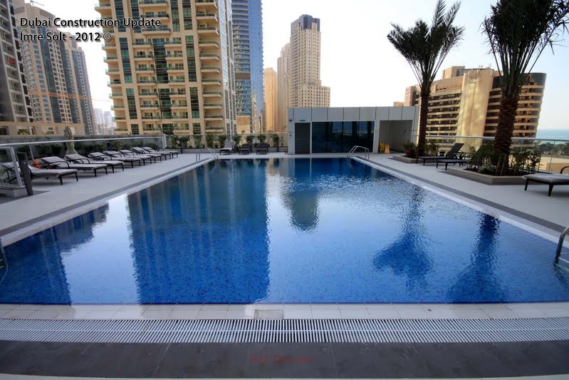 Dubai Constructions Update by Imre Solt: Botanica Tower swimming pool ...