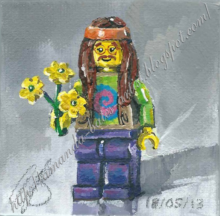 Amanda Bates' Art Blog: LEGO Minifigures 73: Hippie
