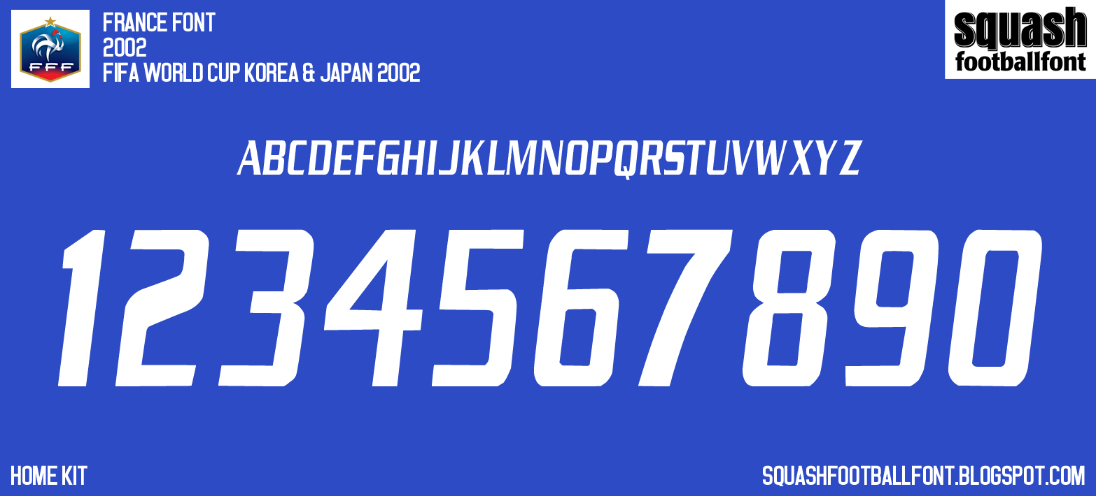 SFF: France World Cup 2002 Font