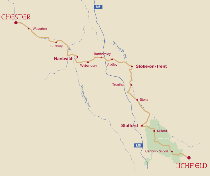 Walking the Two Saints Way July 2012