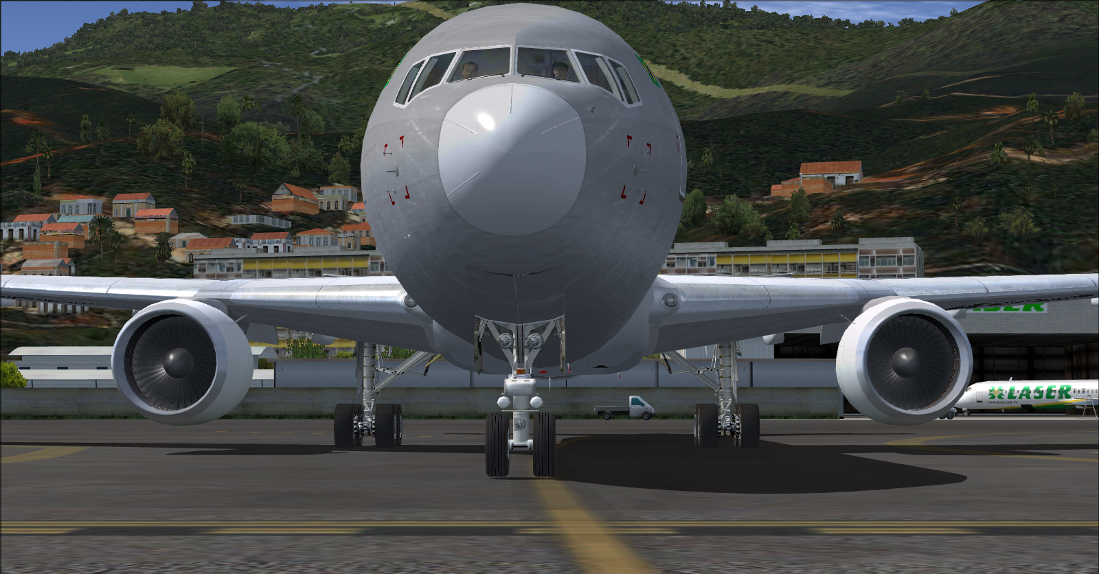 [FS2004/FSX] Level-D Boeing 767-300 Freighter ABSA Cargo (TAM Cargo) PR-ACQ