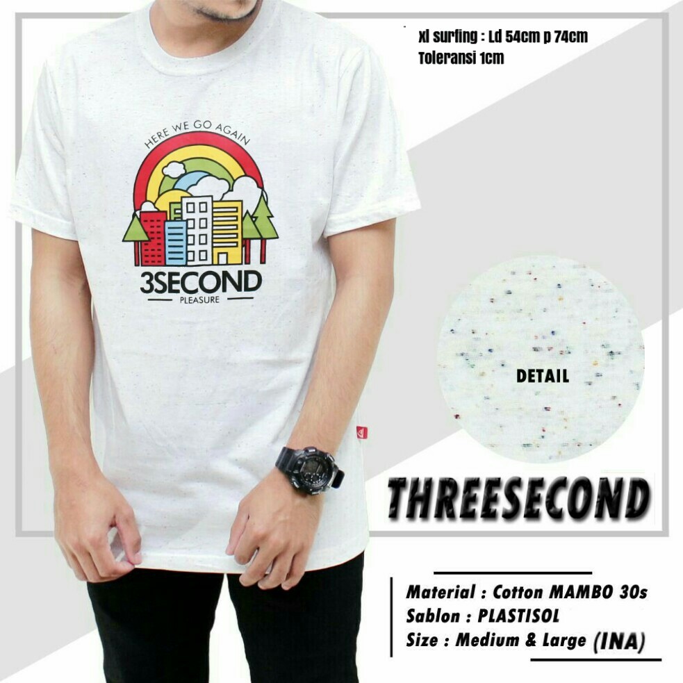 Kaos Distro 3 Second Bandung: Galeri Kaos 3Second Februari 2018