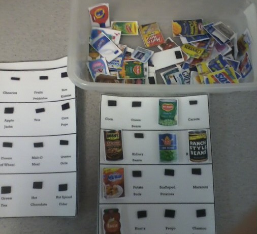 Adaptive Tasks : Grocery Item Task Box