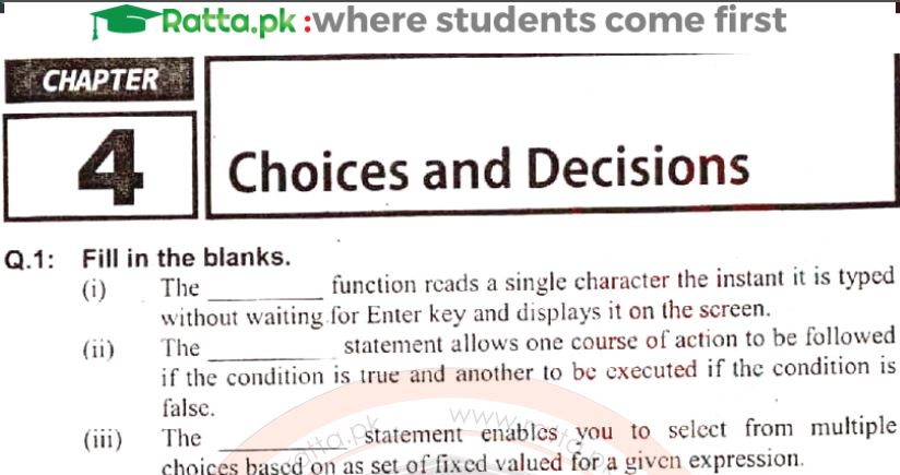 2nd Year Computer Chapter 4 Notes pdf - ICS Part 2 - Ratta.pk