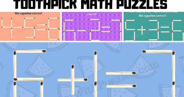 Fun Online Matchstick Math Puzzles: Correct the Equation!