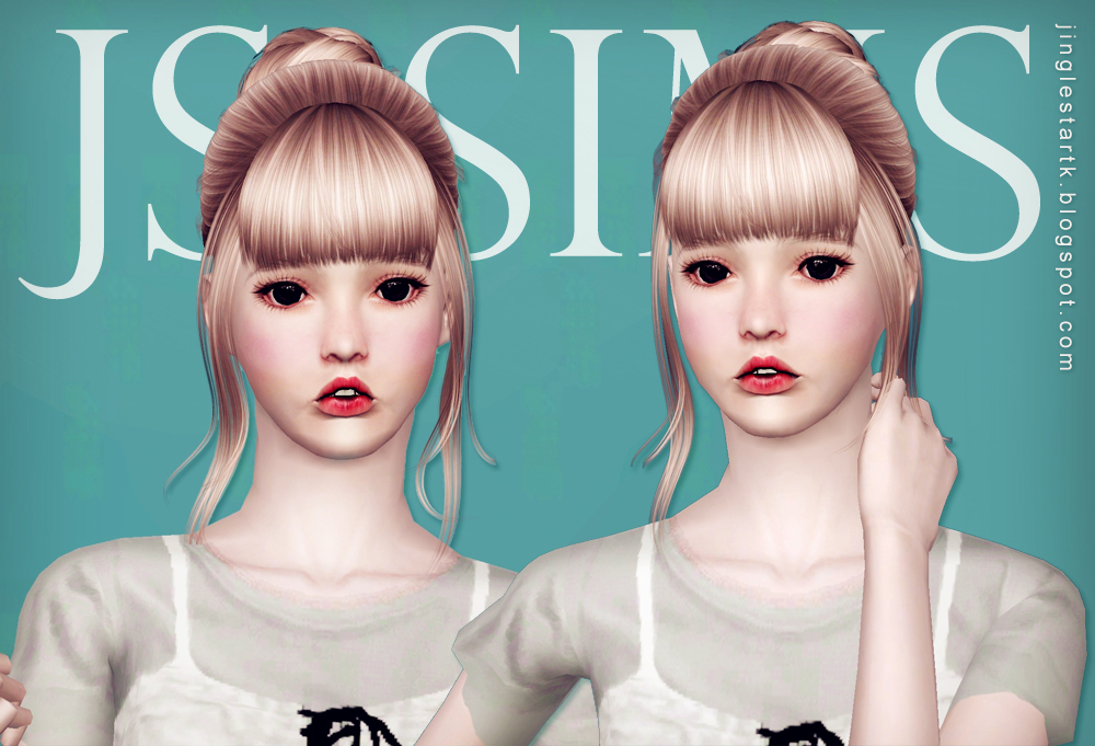 [JS SIMS 3] Simple ops With T-shirt & Alesso Kerli Hair Edited－JS SIMS｜痞客邦