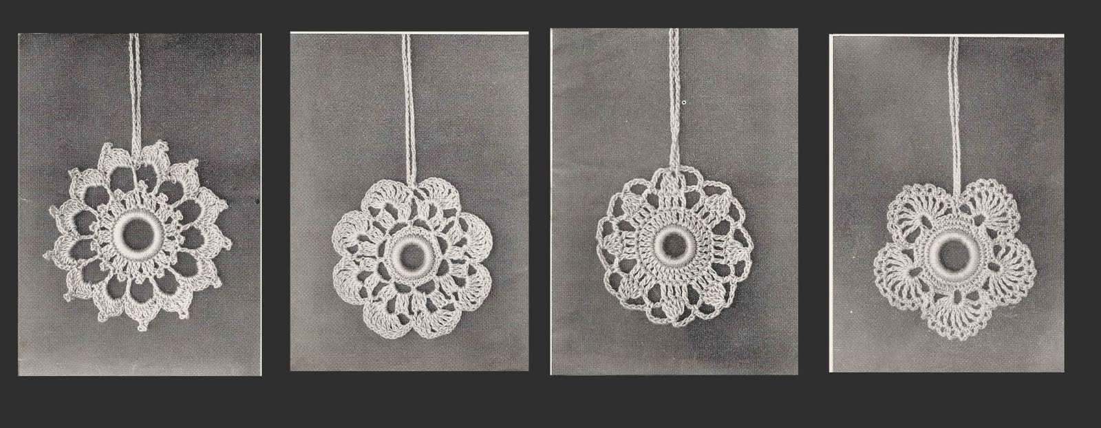 Vintage Knit Crochet Shop Talk: Crocheted Curtain Pulls Ornaments ...