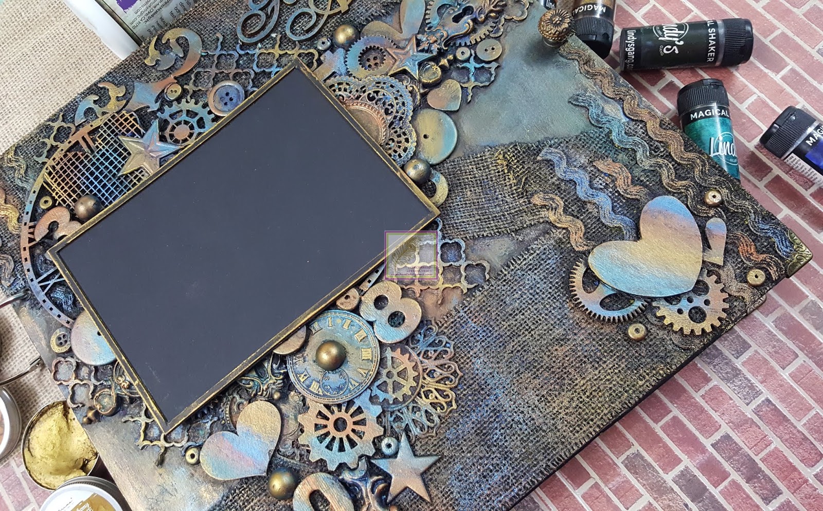 VREnchanted Color, Craft & more....: Black Romance Mixed Media Scrapbook