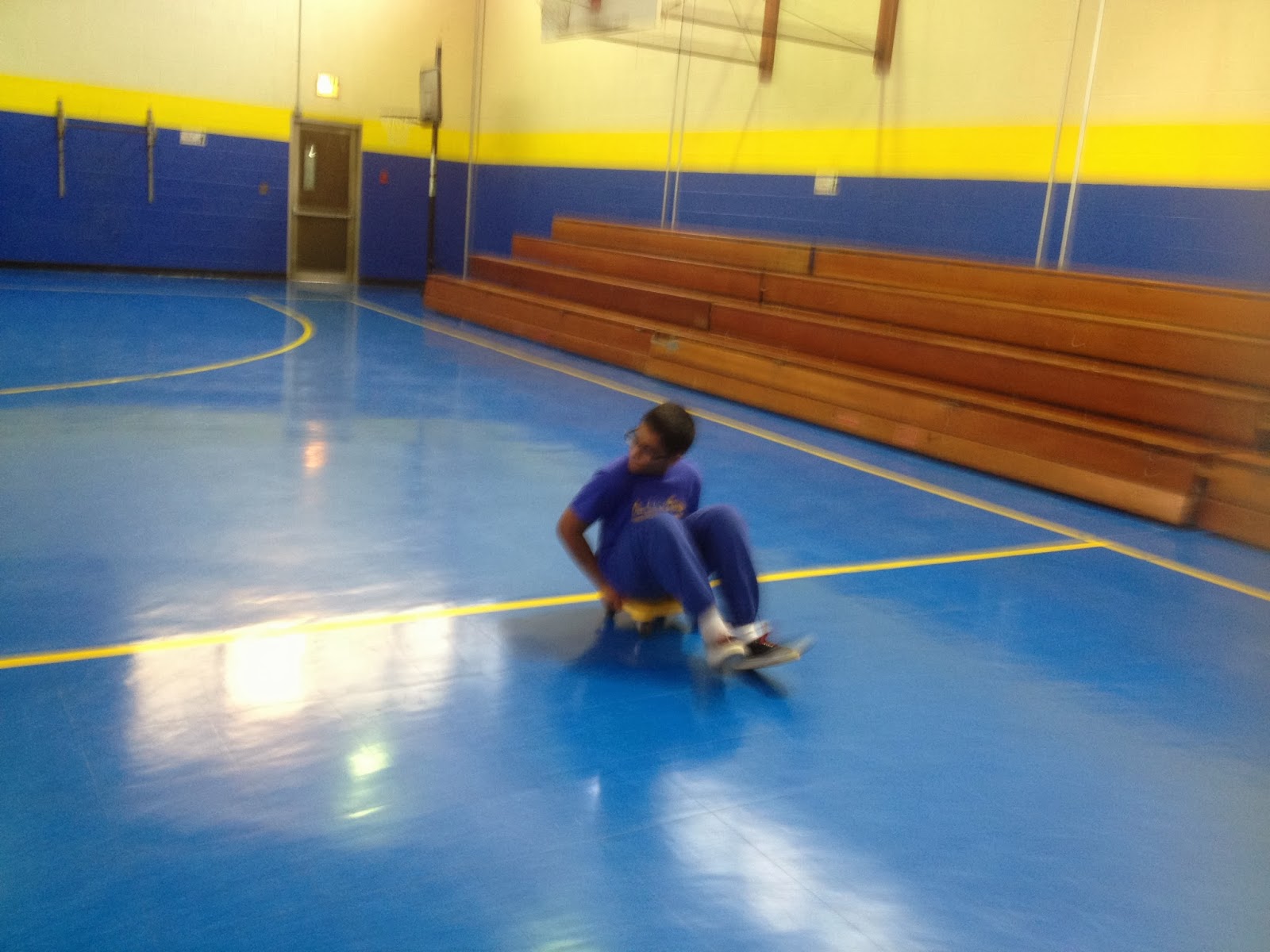 Our Lady of Peace School: 8th grade "Relay Races" during gym class.....