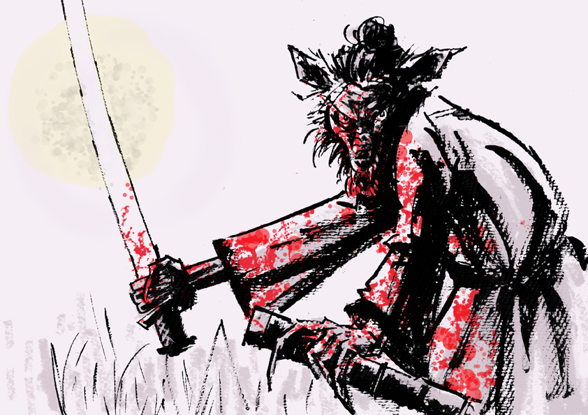 Blah blah blah: Werewolf-Samurai