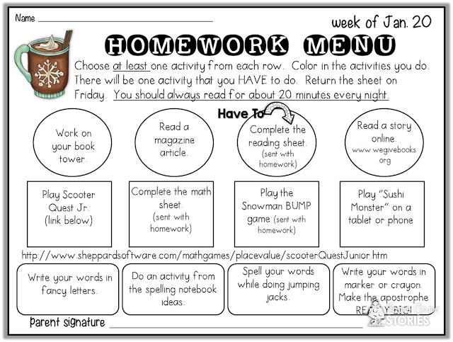 Teacher Talk Tuesday - Homework Happenings - Second Grade Stories