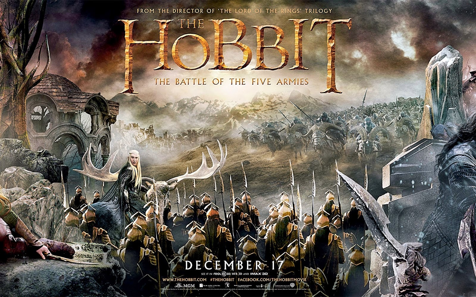 descargar El Hobbit 3: La batalla de los Cinco Ejércitos (2014) español ...