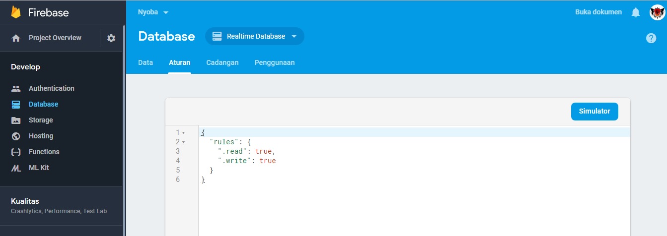 ESP8266 FIREBASE | SINAU PROGRAMMING