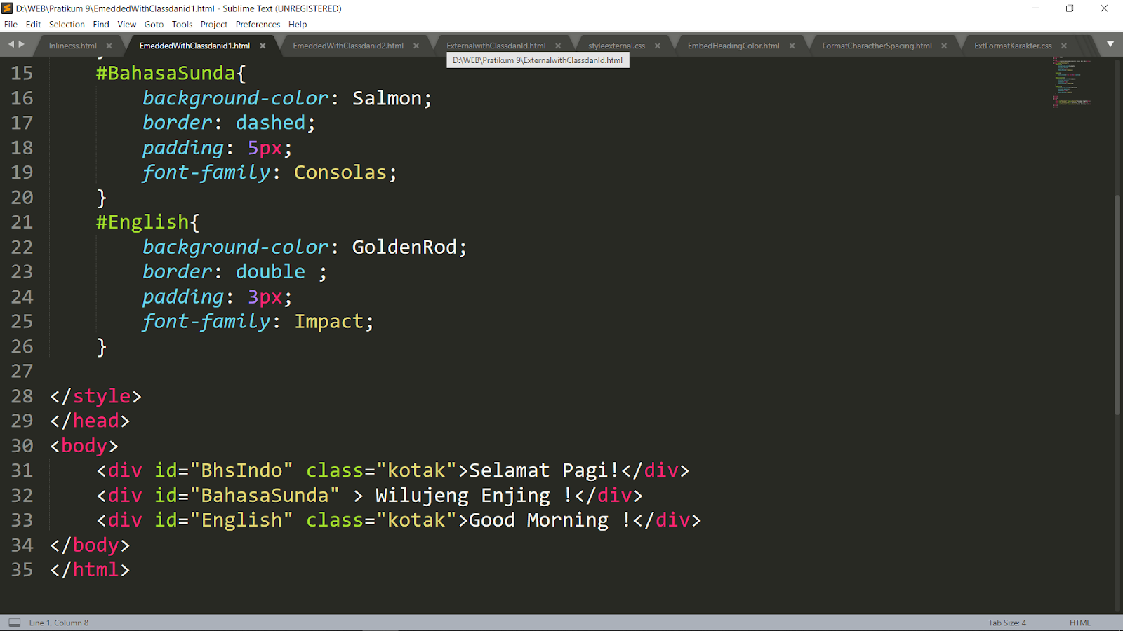Contoh dari Casacading Style Sheet (CSS) - Serba Serbi Programming