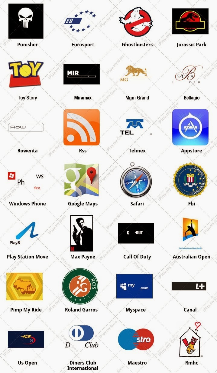 Level 15 - Logo Quiz Bubble Answers