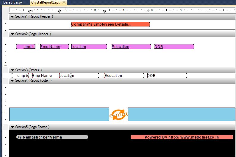 How to create Crystal Reports by using the CrystalReportViewer and ...