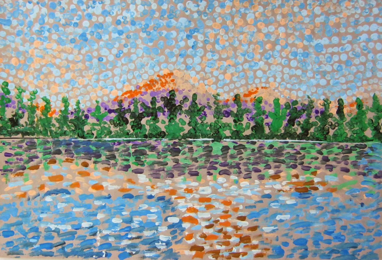 Mahopac High School Digital Gallery: Pointillism Period 8