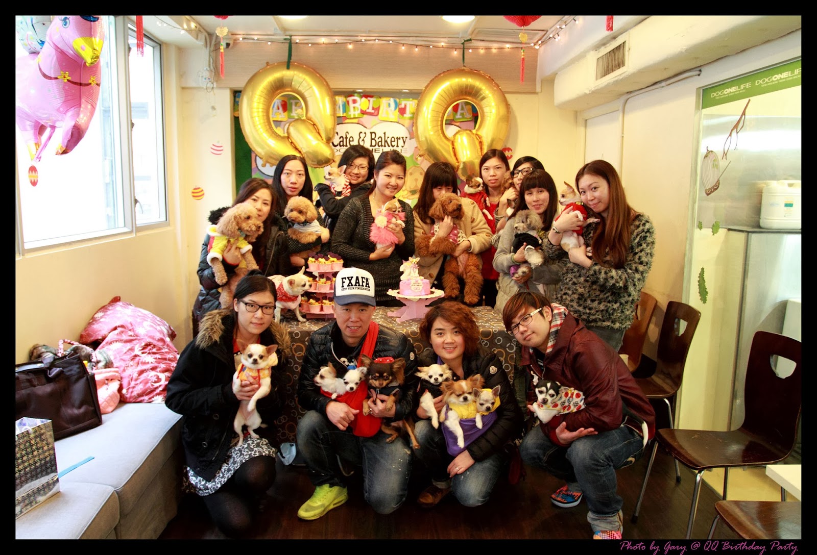 圓咕碌日記 : QQ 兩歲生日爬地