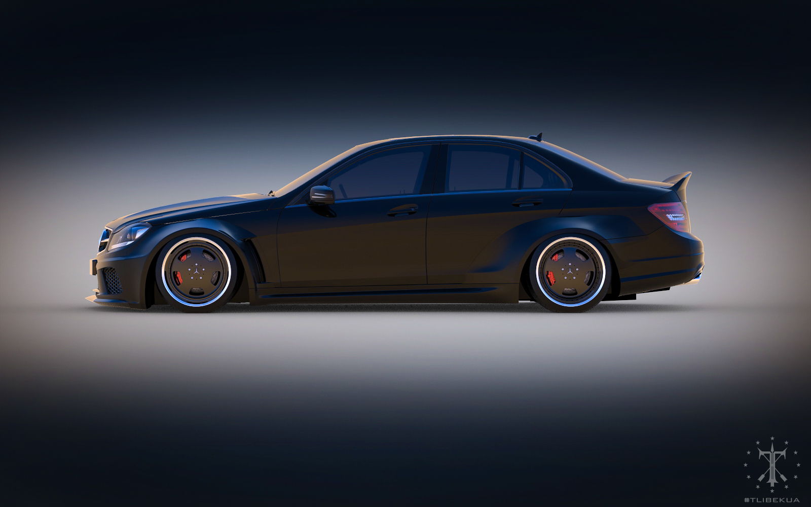 Tlibekua Design: Mercedes-Benz W204. Body kit design