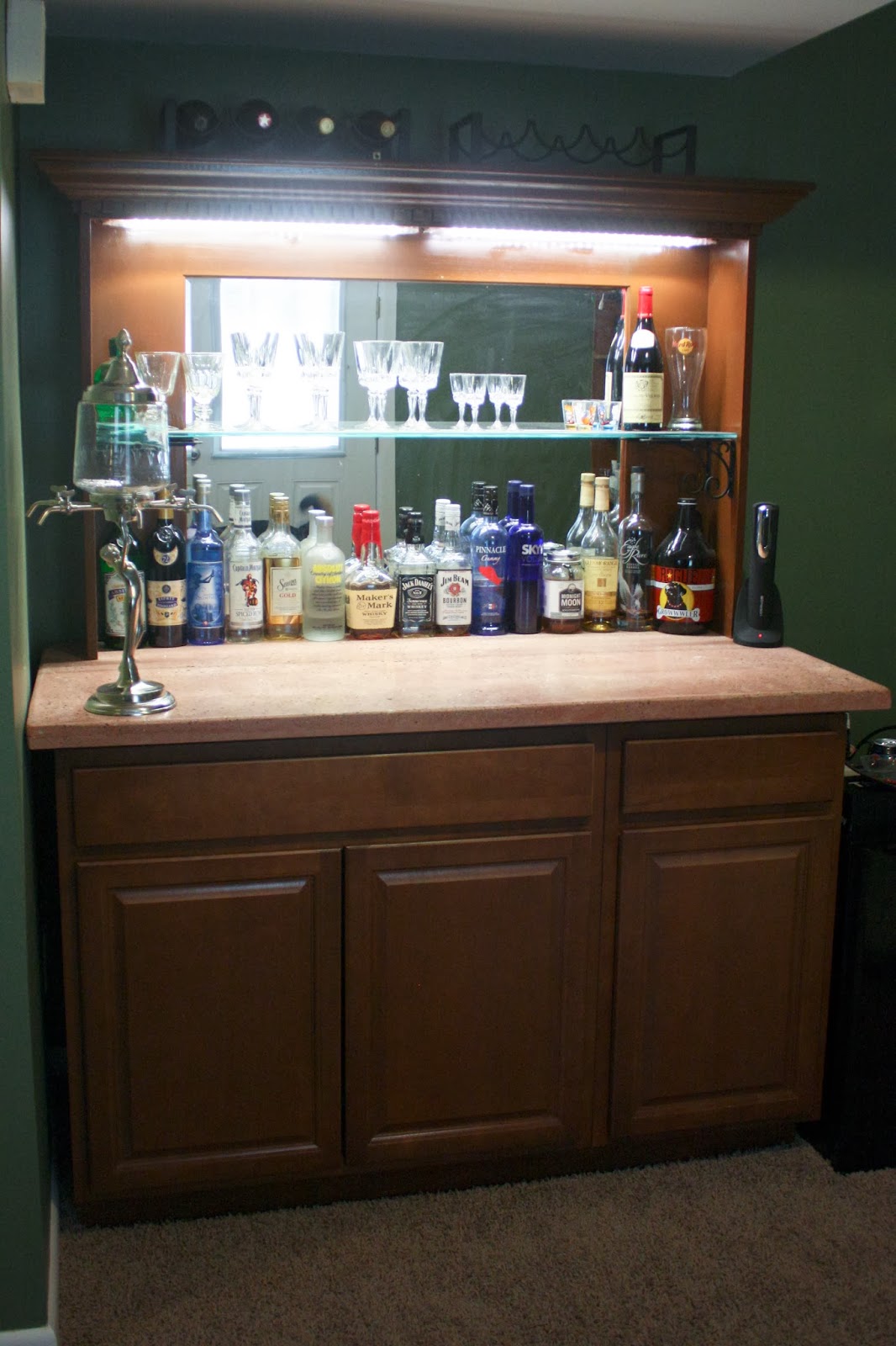 Happiness Unexamined: DIY Bar with Concrete Countertop (Part Three ...