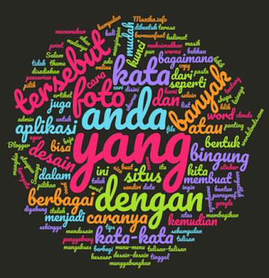 cara membuat desain foto kata yang digabung secara banyak atau collage ...