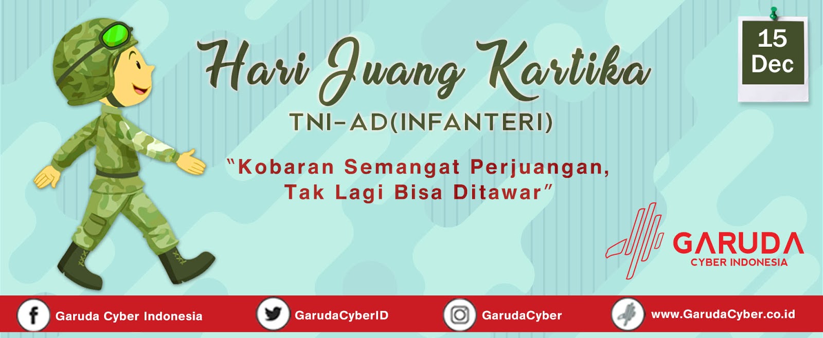 Download Free File PSD JPEG Desain Hari Juang Kartika TNI-AD (Infanteri)