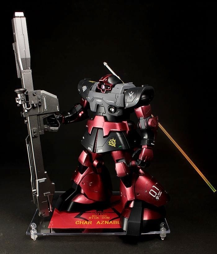 MG 1/100 Rick Dom Char Aznable Custom Metallic Painted Build - Gundam ...