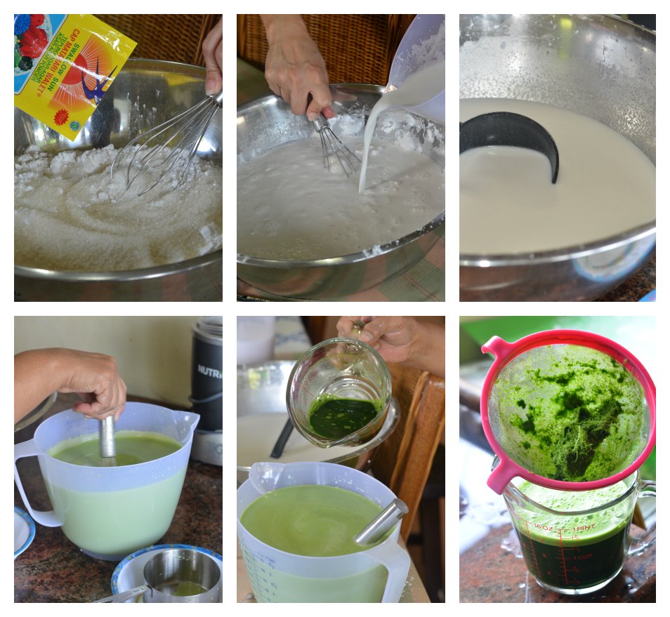 Indonesian Medan Food: Kue Lapis Kanji Pandan ( Layered Tapioca Steam Cake)