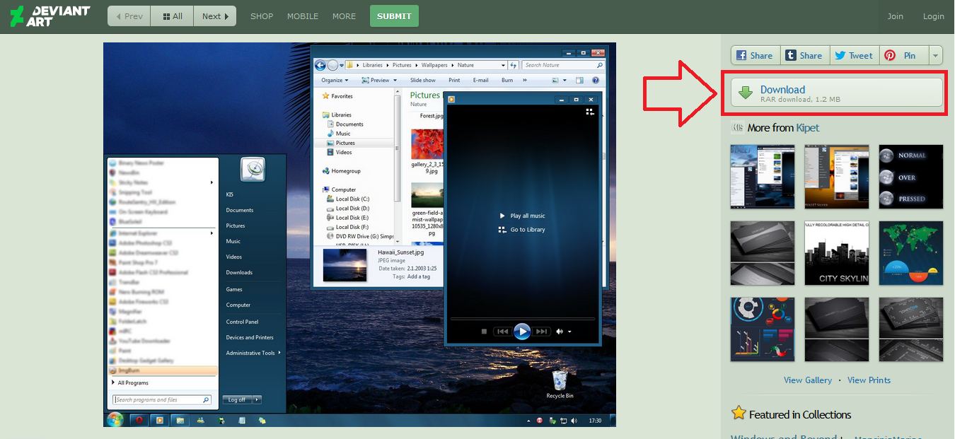 Cara Download File di Deviantart - MyMastah